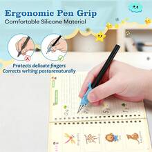 8pcs Magic Grooved Writing Practice Copybooks With Pens - Reusable ...