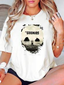Women T-Shirt Print T-Shirt Rare 1985 Movie Poster Art On A Quality ...