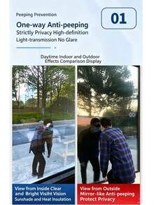 One-Way Privacy Window Film Roll, Daytime Anti-Peeping Glass Sticker ...