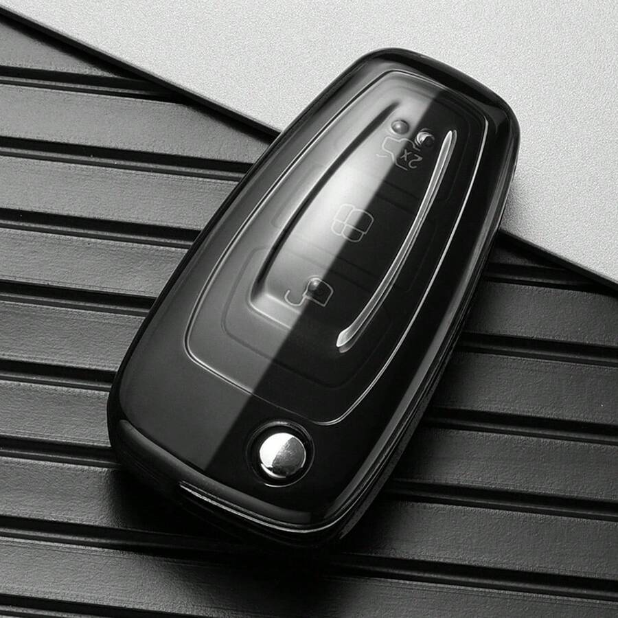1 Pc TPU Car Folding Key Case Cover, Fit For Focus 2 3 MK3 ST RS ...