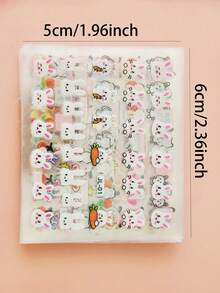 10pcs Mixed Cute Cartoon Nail Stickers, DIY Princess Waterproof Nail ...