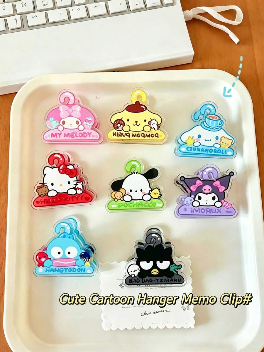 High-Value Acrylic Clips, Cute Cartoon Memo Clips, Plastic Tail Clips ...