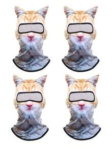 1pc Unisex 3D Animal Pattern Face Mask Sun Protection Mask Outdoor ...