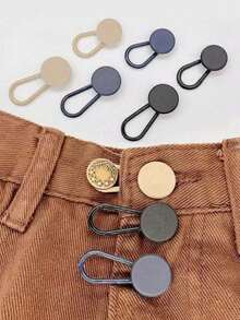 6/12pcs Adjustable Seamless Jeans, Waist With Adjustable Buttons, Can ...