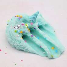 100ml Slime de Cone de Sorvete Rosa com Glitter, Brinquedo DIY de Slime ...