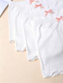 4/7 Pack Toddler & Girls Cute Ruffle Trim Skinny Safety Shorts, Back To ...