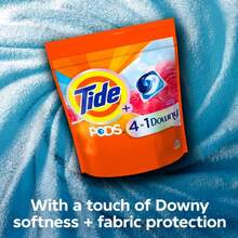 Tide PODS Laundry Detergent Pacs With Downy Freshness, 3-In-1 Cleaning ...