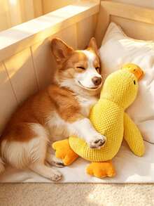 Cute Plush Yellow Duck Dog Toy, An Ideal Soft Sleeping Companion For ...