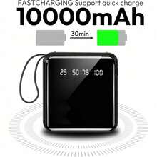 Mini Portable Charger 10000mAh Battery Pack, PD20W Fast Charging Power ...