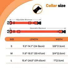 Native Pup Basic Nylon Dog Collar, Adjustable Size For Pets And Puppies ...