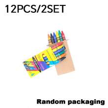 12/24/36pcs(2/4/6 Boxes) Boxed Colored Crayons, 6 Different Colors ...
