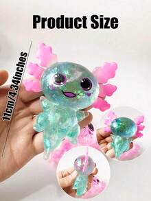 Cute Glitter Salamander Shaped Squishy Toy, Slow Rebound Soft Touch ...