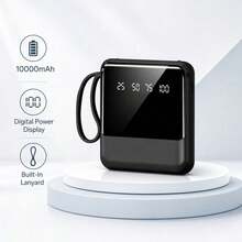 Travel Ready Portable Charger 10000mAh, Power Bank With Built-In 4 ...