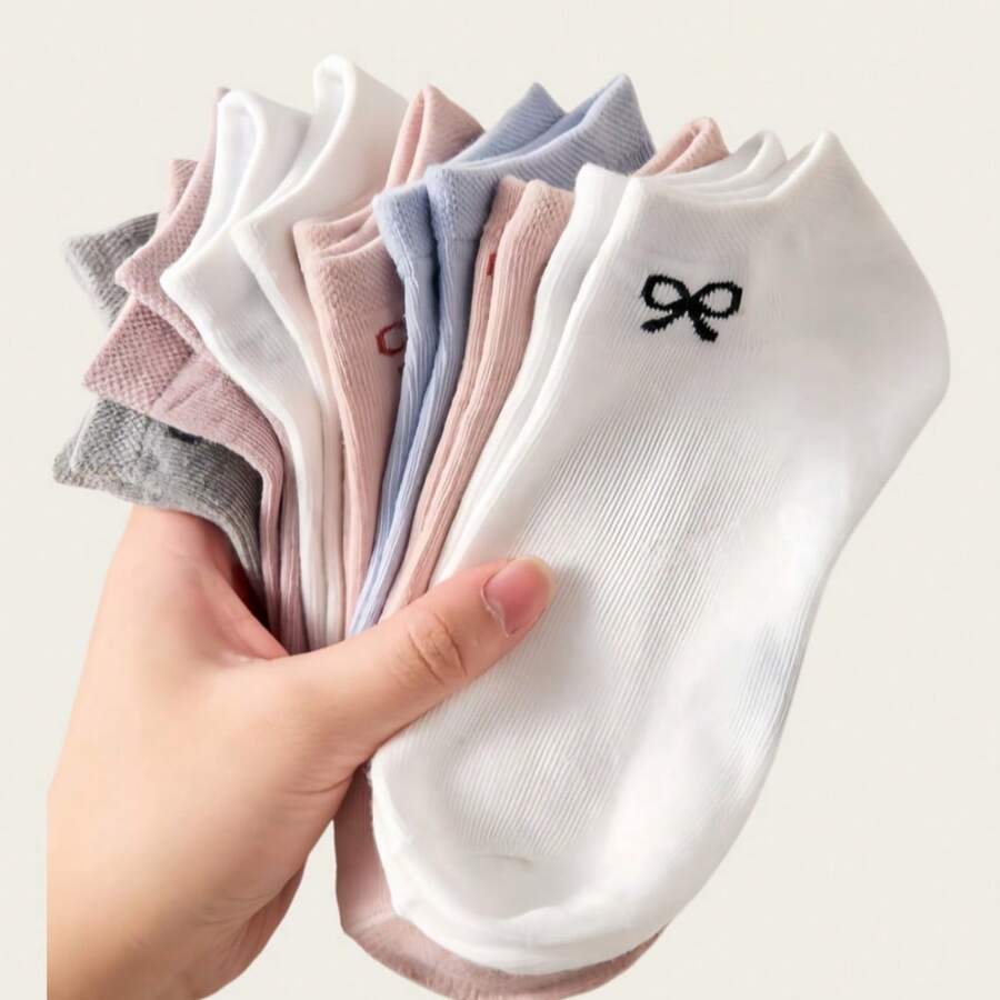 1/5/10/15 Pairs Women's Low-Cut Short Socks, Summer Outdoor Comfortable ...