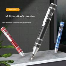 Multifunctional 8-In-1 Screwdriver Bit Set, Aluminum Alloy Pen-Style ...