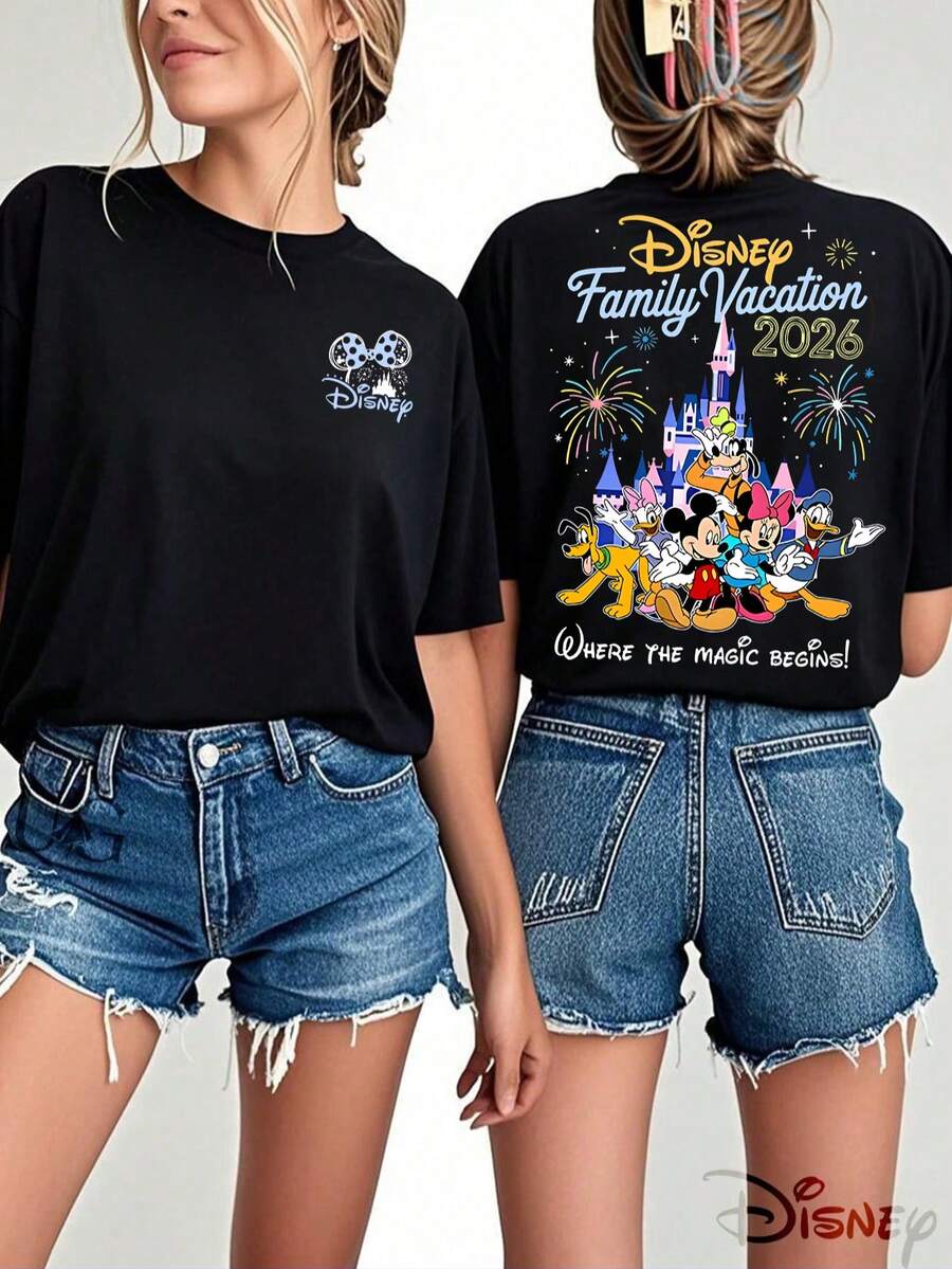 Disney Officially Authorized T-Shirts, Mickey Family Printed T-Shirts ...