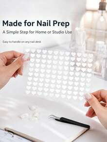 1 Sheet Of Heart-Shaped Nail Tip Stickers, Suitable For Color Charts ...
