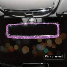 Creative Personalized Cute Rhinestone Car Rearview Mirror Decorative ...