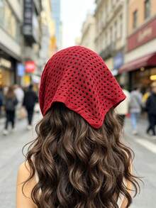 1pc Fashionable Bohemian Triangular Headscarf Hair Accessory, Elegant ...