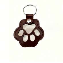 1pc Custom Paw Print Pet Hair Memorial Keychain, Personalized Dog/Cat ...