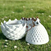 Cute Adorable 3D Printed Hockey Dragon + Dragon Egg Model Plastic ...
