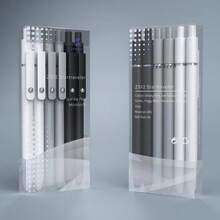 6/10/16PCS Minimalist Neutral Pens, 0.5mm Fine Tip Black Ink Pens ...