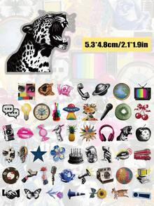 YWWBLD 50pcs Millennial Pop Style Stickers For Scrapbook, Suitcase ...