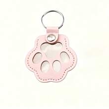 1pc Custom Paw Print Pet Hair Memorial Keychain, Personalized Dog/Cat ...