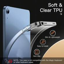 1PC Case Transparent TPU Full Coverage Airbag Shockproof Clear Silicone ...