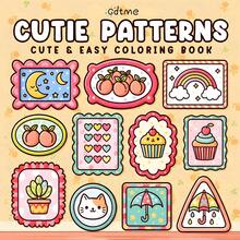 Pattern To Chill Bold & Easy Coloring Book, Cute Sweet Snack Fruit Moon ...