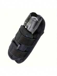 Tactical Flashlight Holster Duty Belt Pouch 360° Rotating Clip Holder ...