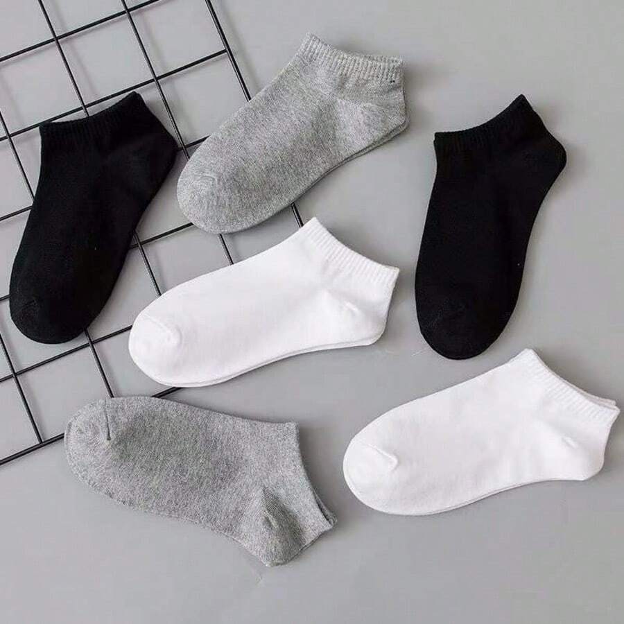 1/3/10/15/30 Pairs Unisex Solid Color Invisible Boat Socks, Cute Style ...