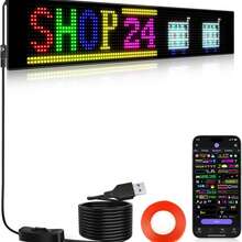 Voice Control Bright Programmable LED Sign, 23 X 5 Inch (Approx. 58.6 X ...