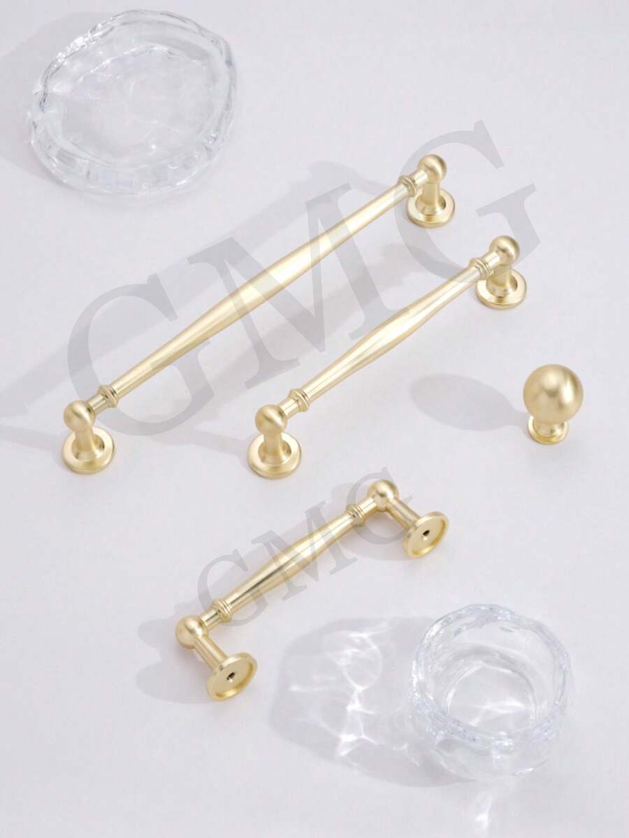 1pc Metal Handle, Kitchen Cabinet Door Handle, Brass Vintage European ...