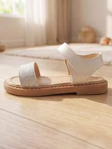 Best-Selling 3-12 Years Kids Silver Sandals, Sequin Front Strap Design ...