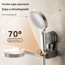 1/3pcs No-Drill Shower Head Holder, Adjustable Shower Head Bracket ...