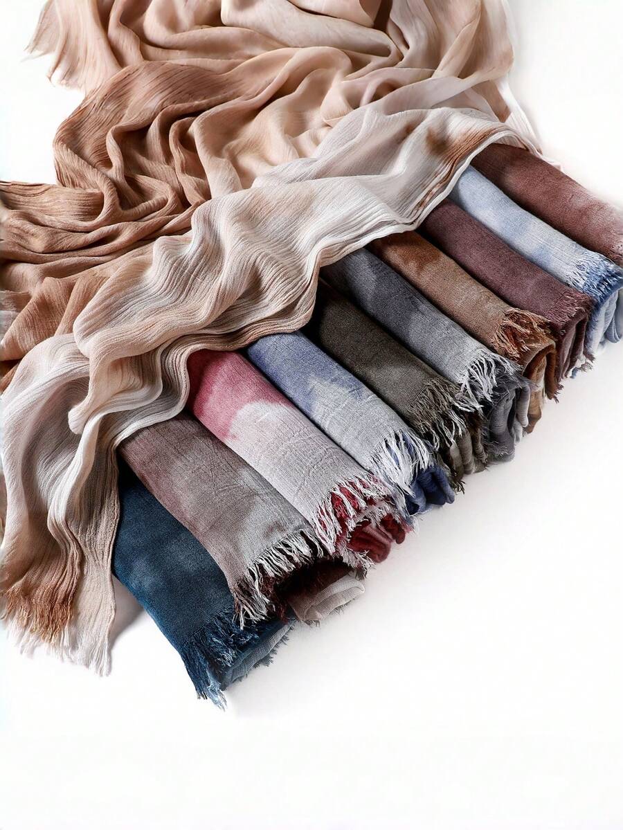 1pc Women's Bohemian Watercolor Cloud Print Headscarf, Multifunctional ...