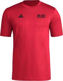 Adidas Mens Atlanta United Fc Local Warp Pre-Game Short Sleeve T-Shirt ...