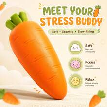 1pc Carrot Squishy, Slow Rebound Carrot Shaped Squeeze Ball, Soft Cute ...