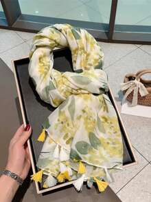 1pc Rapeseed Flower Fragrance New Style Scarf For Women, Original ...