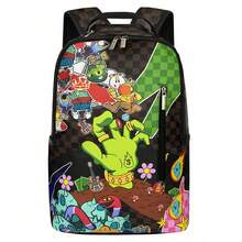 Mochila da Moda, Grande Capacidade com Padrão de Tinta Spray, Mochila ...