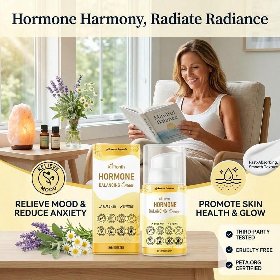 Women's Hormone Balancing Cream, Mood Support & Stress Relief Wellness ...