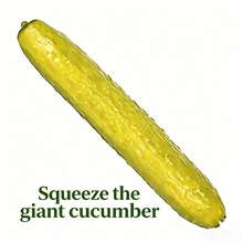 Giant Cucumber Squeeze Toy, 25cm Fruit Squeeze Sensory Stress Relief ...