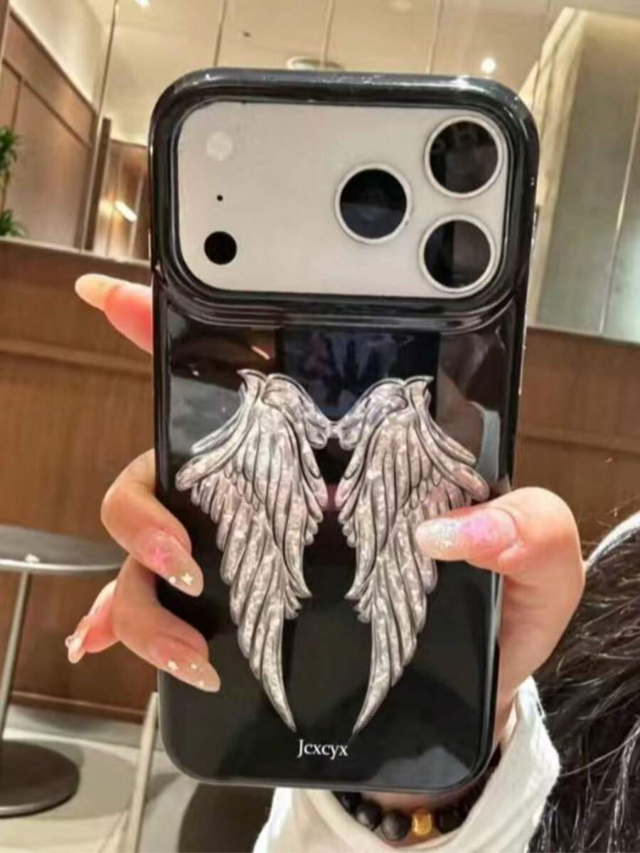 Minimalist Wing Glitter Pattern Phone Case Compatible With IPhone 17 ...