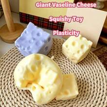 Filled Cheese Squishy Stress Toy, Super Smooth Non Rebound Fidget ...