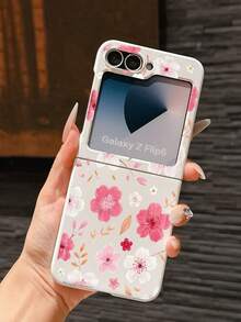 1pc Fashionable, Simple And Cute Skin Feel PC Material, Cute Flower ...