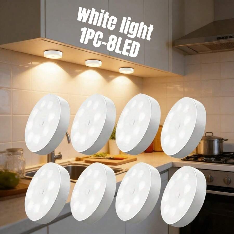 1 Peça Luz LED com Sensor de Movimento, Lâmpada Noturna Recarregável ...