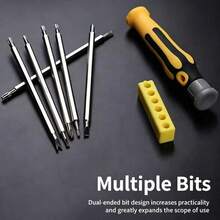 1pc 12-In-1 Magnetic Screwdriver Set, Cross/Flat Head Screwdriver Bit ...