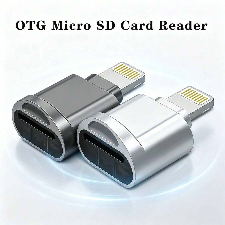 1pc Lightning To Micro SD/TF Card Reader, Plug And Play OTG Adapter ...