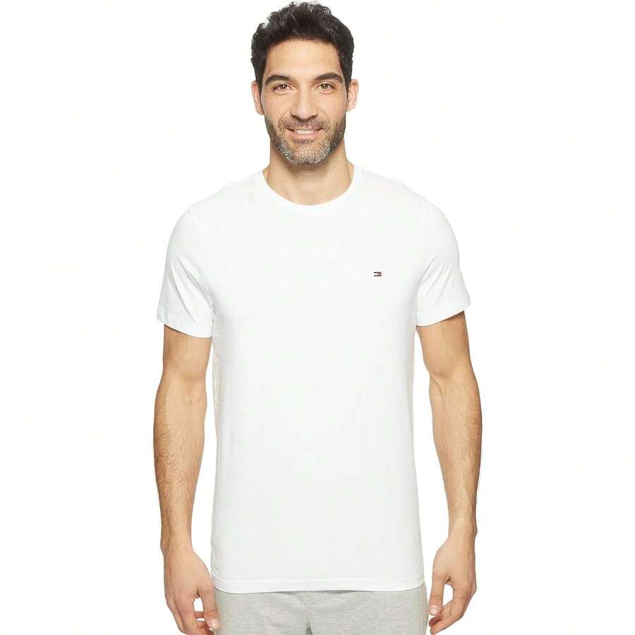 Tommy Hilfiger Men's Short Sleeve Logo T-Shirt Variant 1 | SHEIN USA